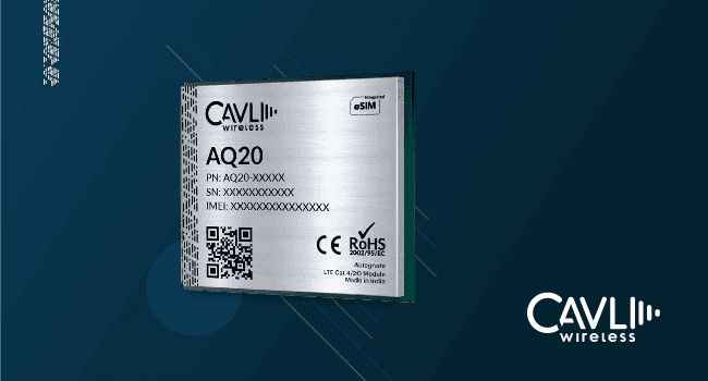 AQ20 Automotive IoT Module: LTE Cat 4, eSIM, GNSS, VoLTE