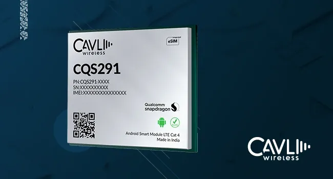 Cavli CQS291: LTE Cat 4 IoT Module w/ eSIM for Two-Wheelers